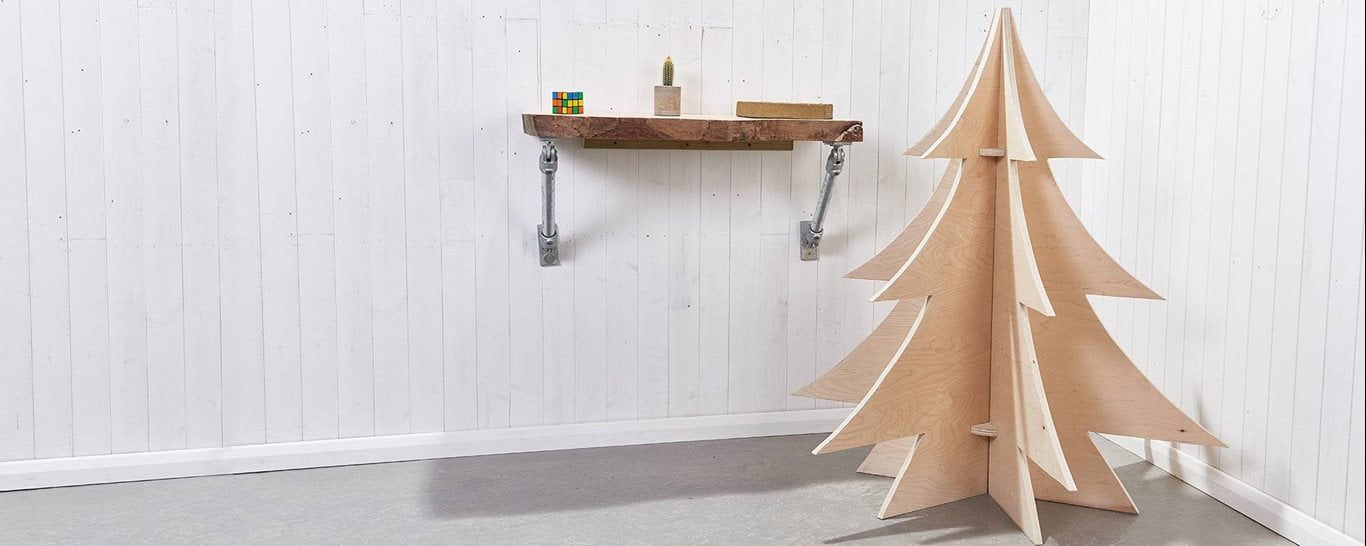 How to build a decorative plywood Christmas tree